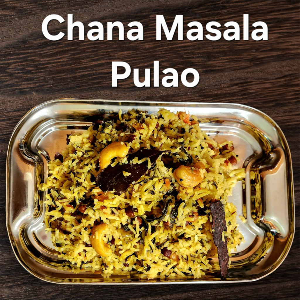 Chana Masala Pulao - Dr. Savitra